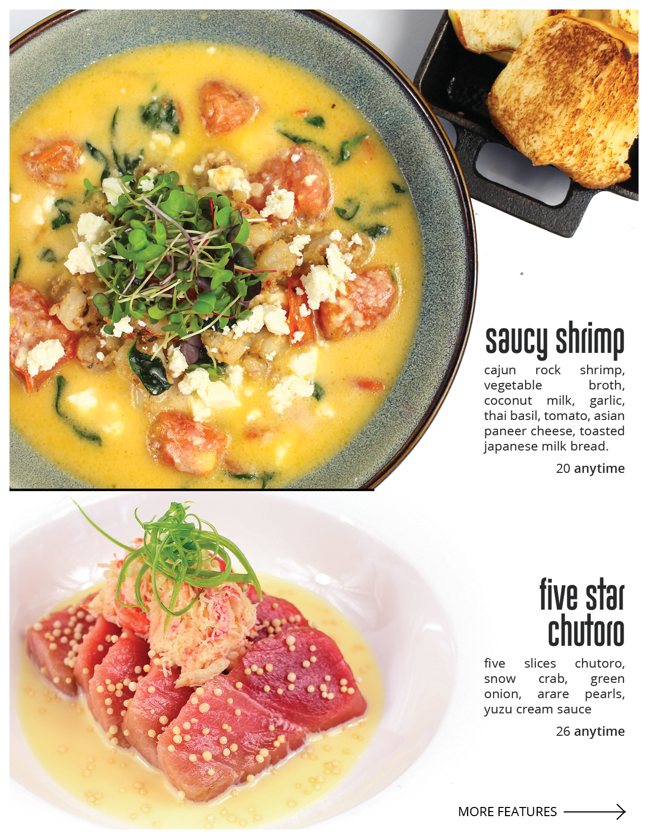Featured Menu • SoHo Sushi